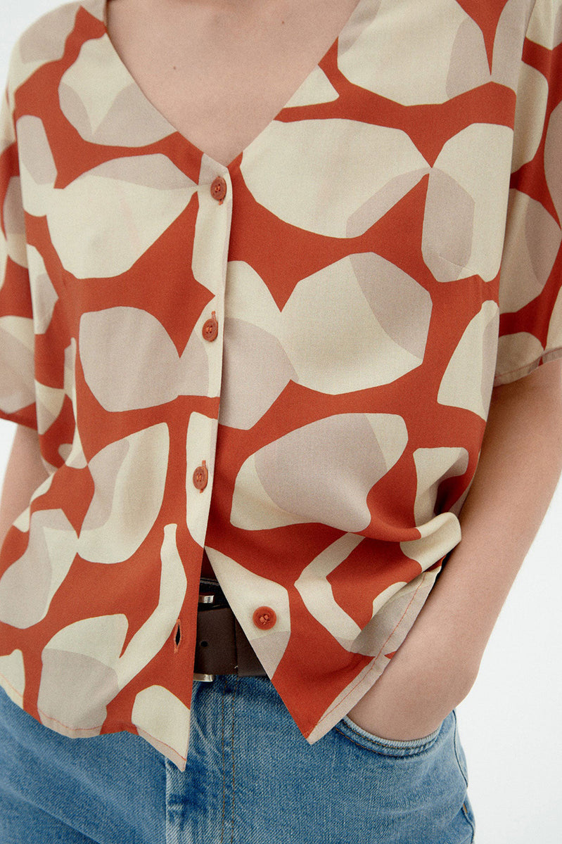 Multi Leaf Light Libelula Blouse – Aida Shoreditch