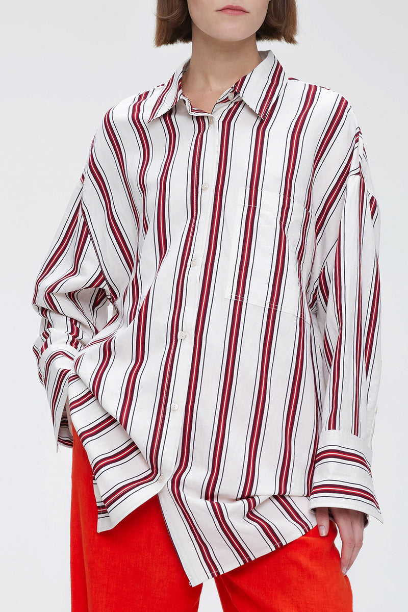 Burgundy Thistle Shirt Dress – Aida Shoreditch