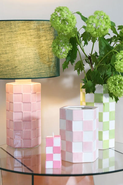 Mint Vichy Vase – Aida Shoreditch